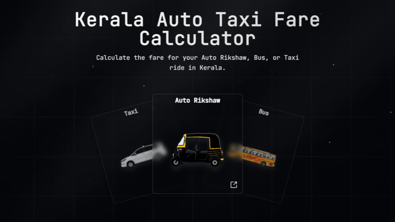 Kerala Auto Taxi Fare Calculator